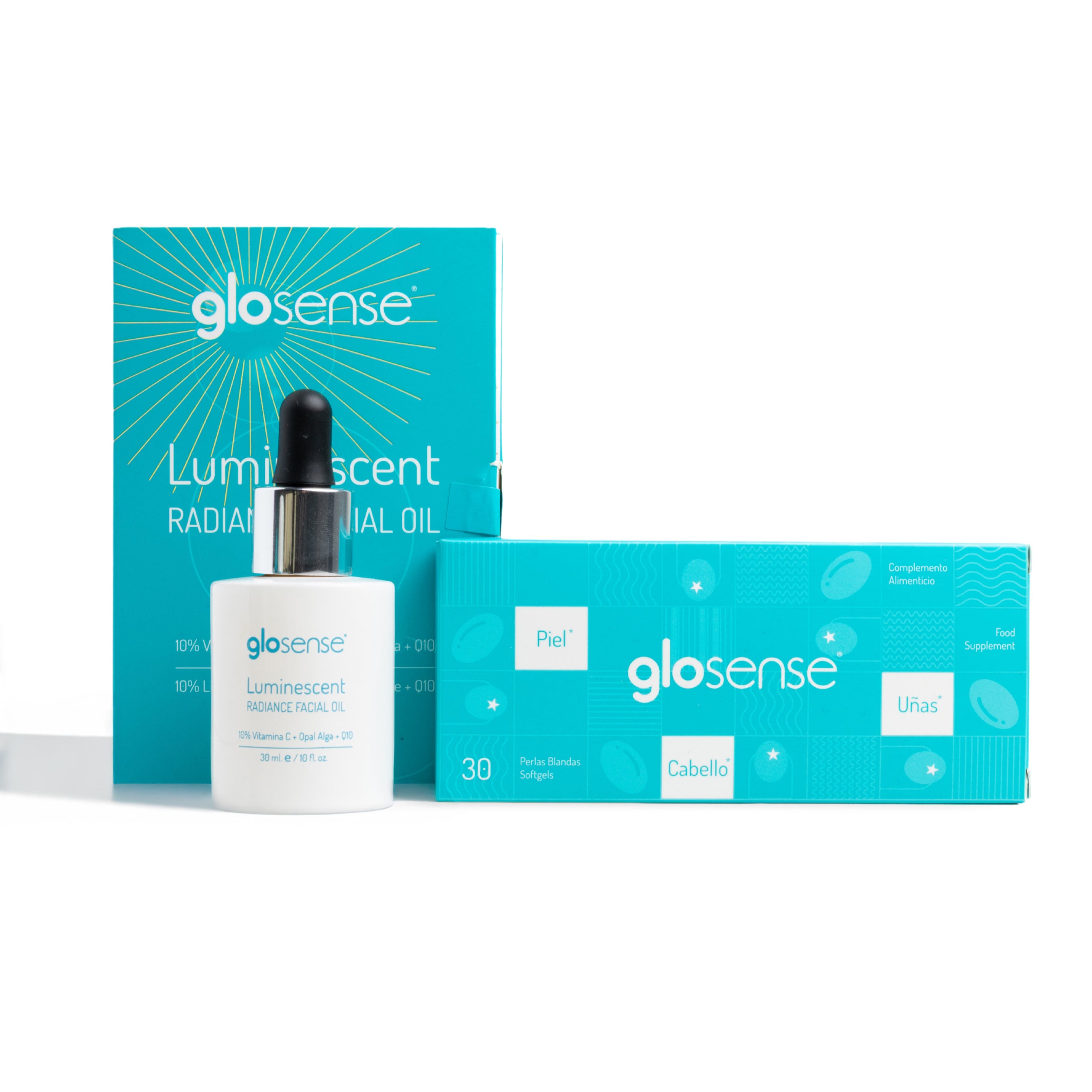 Nutrición Piel - Luminescent aceite facial + Perlas Piel, Pelo, Uñas